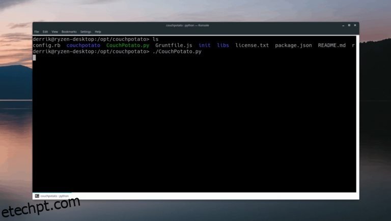 Como instalar o CouchPotato no Linux - etechpt.com