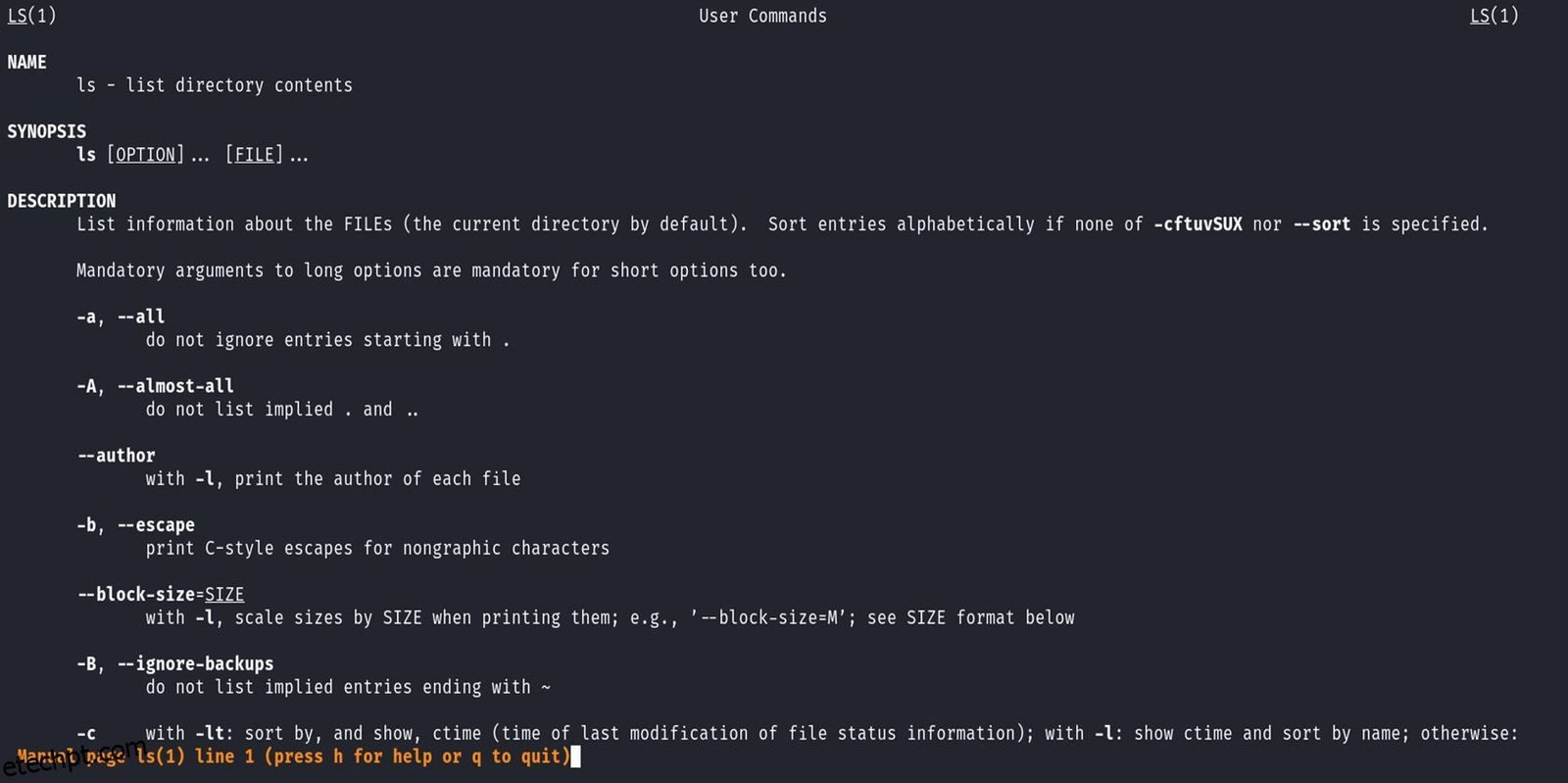 Como Usar O Comando Man No Linux