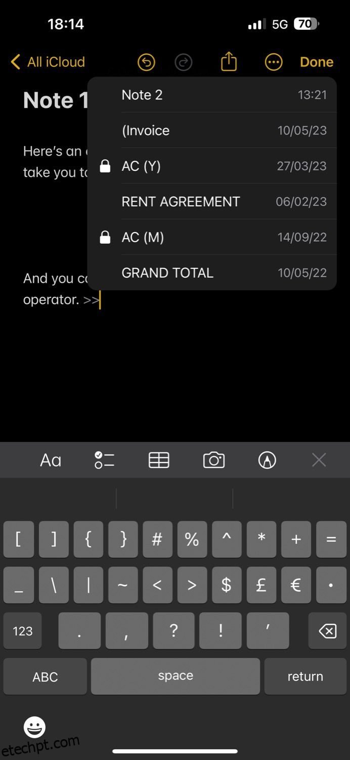 Conecte suas notas no Apple Notes: Guia completo iOS 17